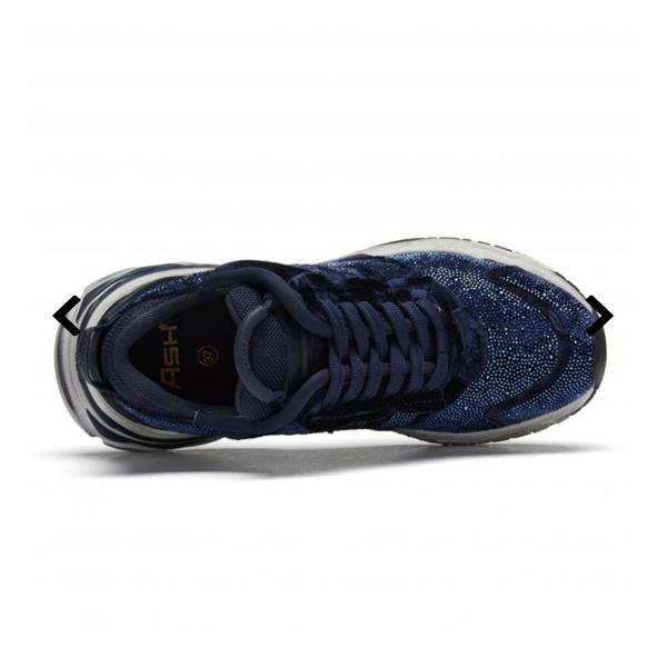baskets a strass bleu nuit running sneakers ash Race Strass Night