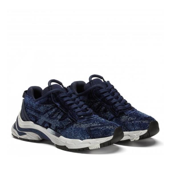 baskets a strass bleu nuit running sneakers ash Race Strass Night
